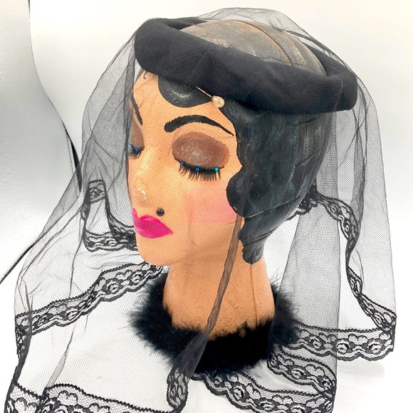No brand | Accessories | Vintage Widows Hat Jackie O | Poshmark